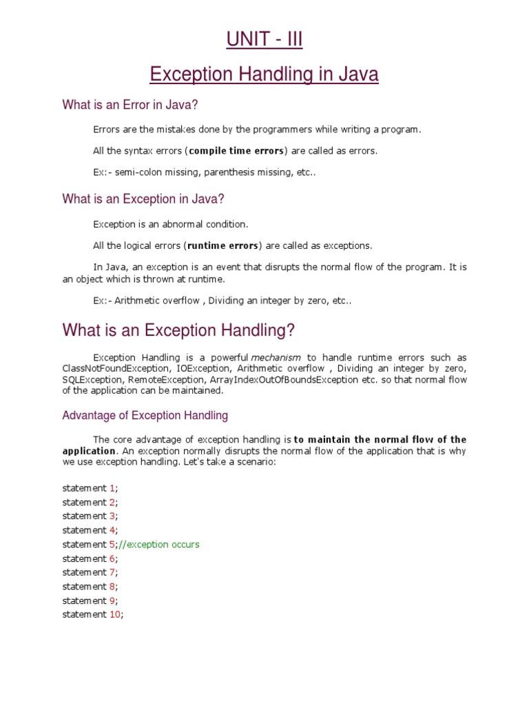 Java Unit - III | PDF | Computer Data | Object Oriented Programming