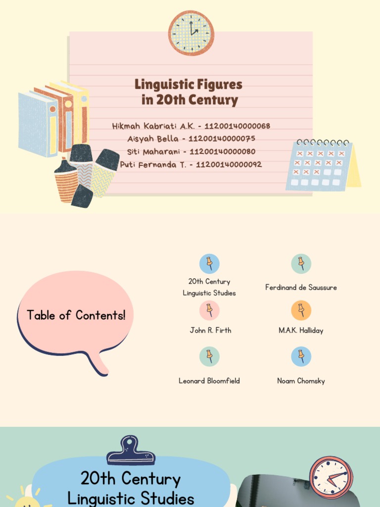 Linguistic Figures in 20th Century | PDF | Linguistics | Noam Chomsky