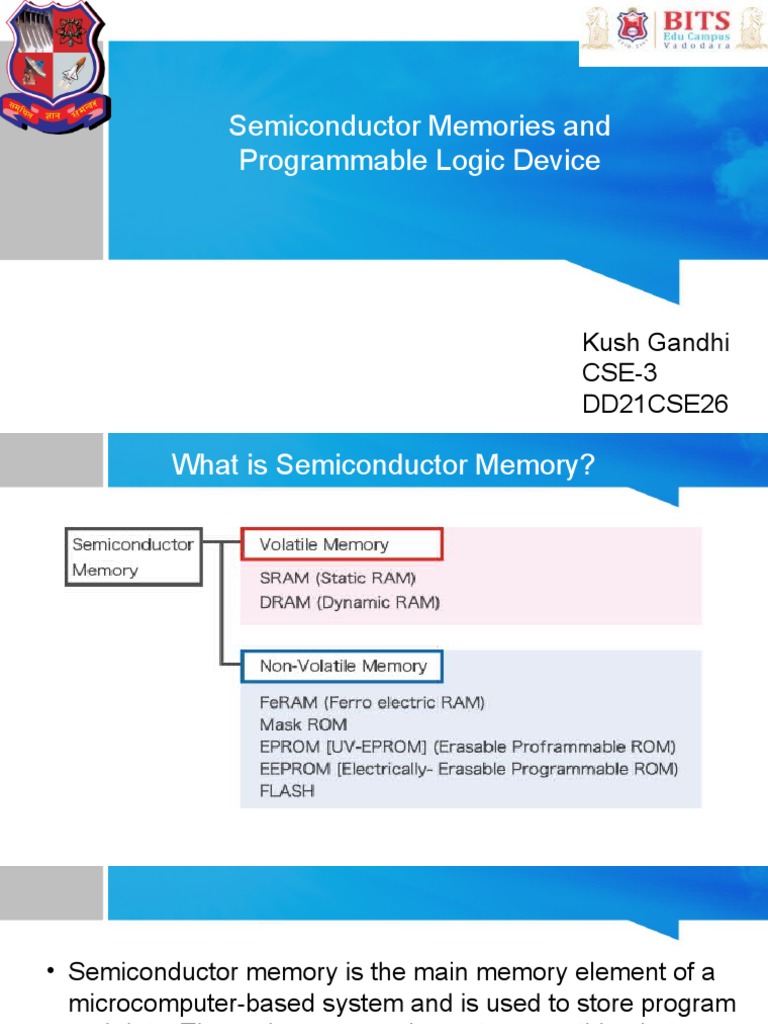 Semiconductor Memory and Programmable Logic Device | PDF