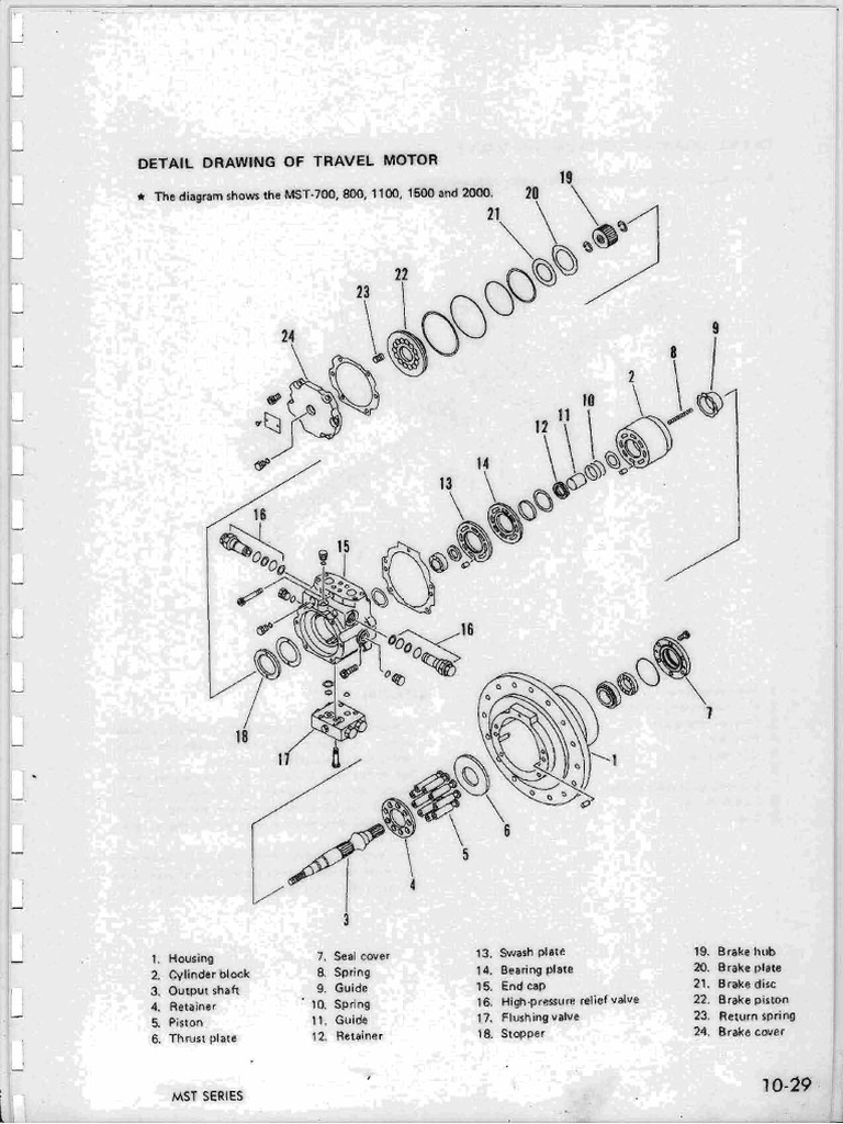 Morooka MST Series Rubber Crawler Service Manual Part 2 | PDF