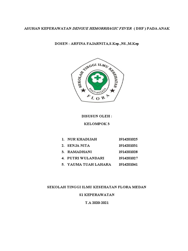 Askep DHF Anak Kel 3 | PDF | Pengembangan Diri | Kesehatan Holistik