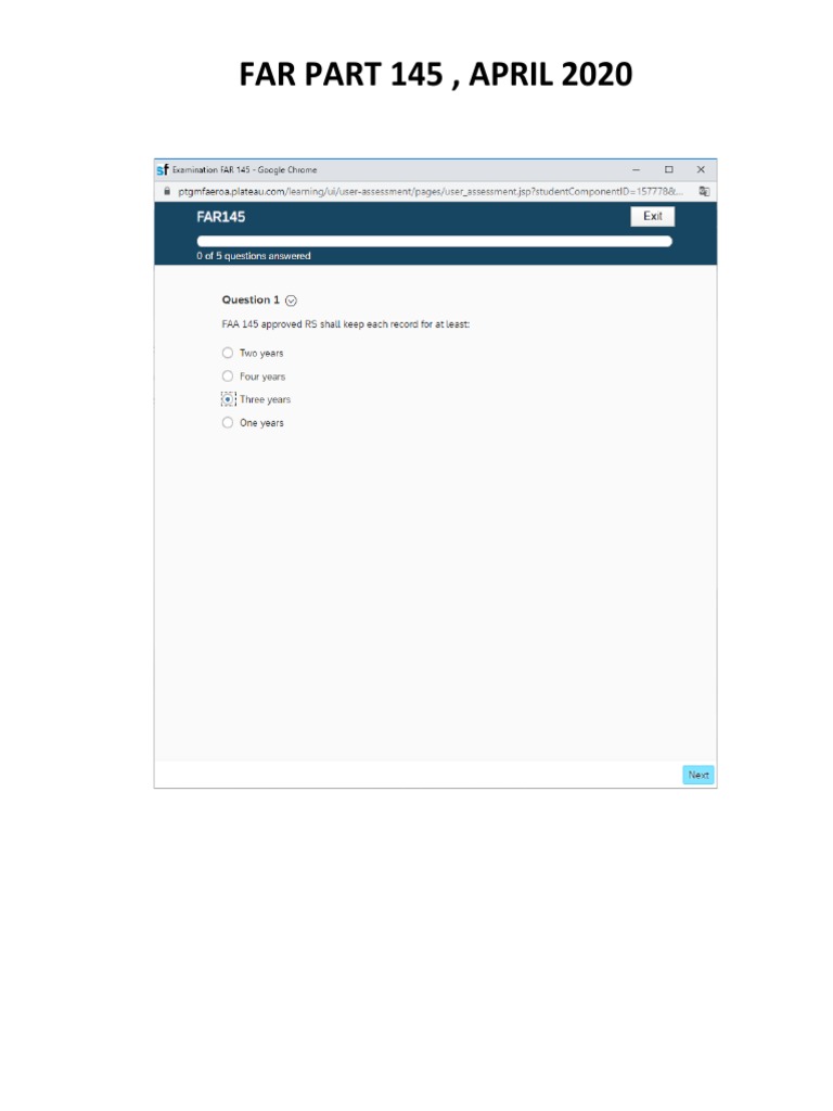 FAR Part 145 | PDF