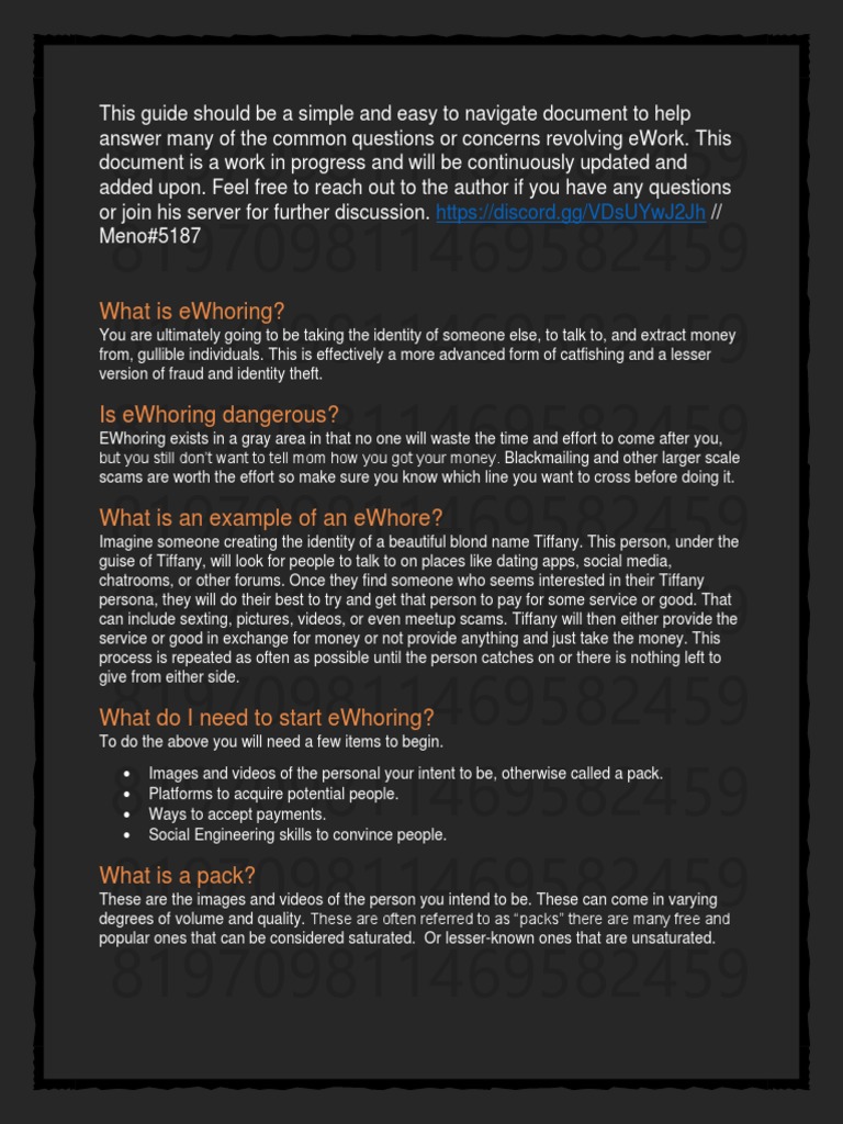 What Is Ewhoring? | PDF | Snapchat | World Wide Web