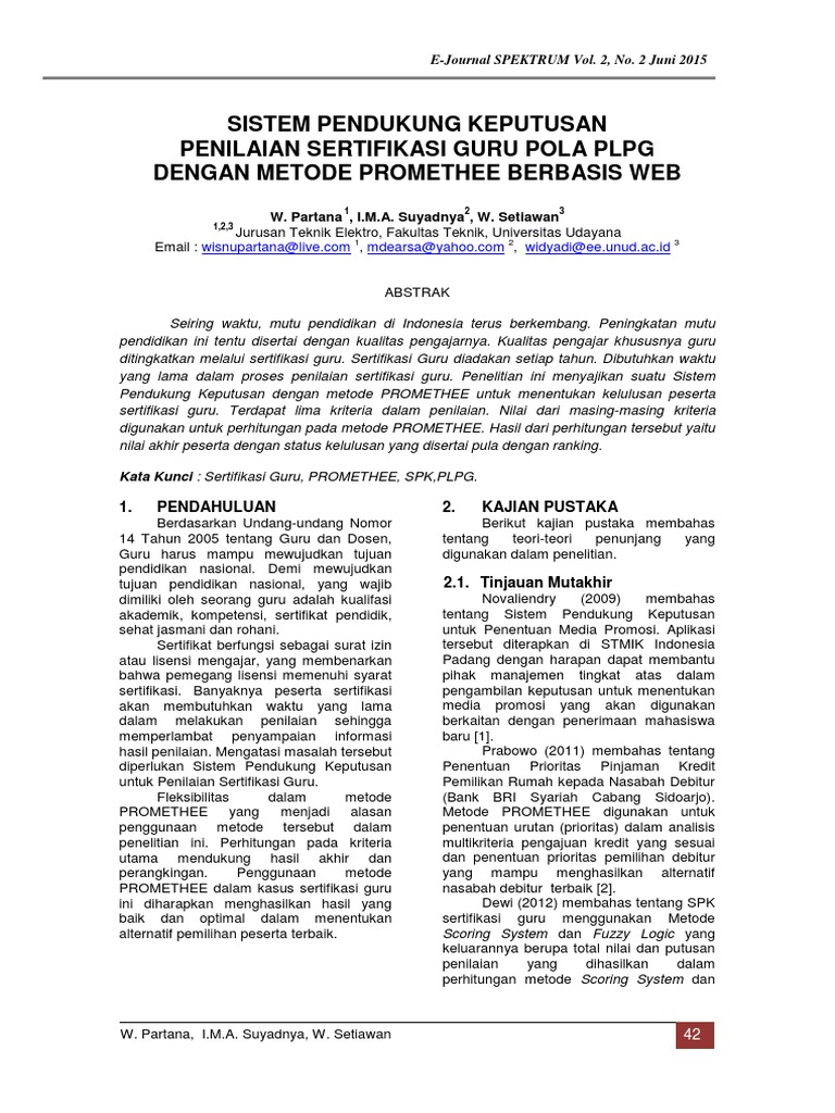 Contoh Kasus Promethee | PDF