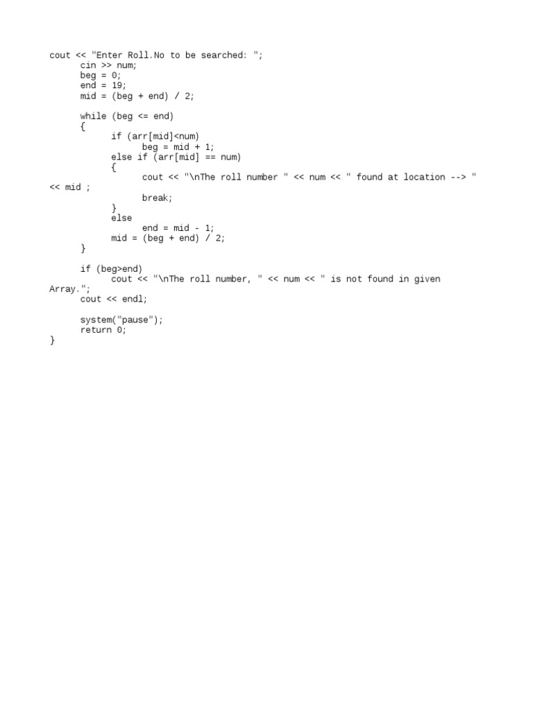 Binary Search | PDF | Teaching Methods & Materials