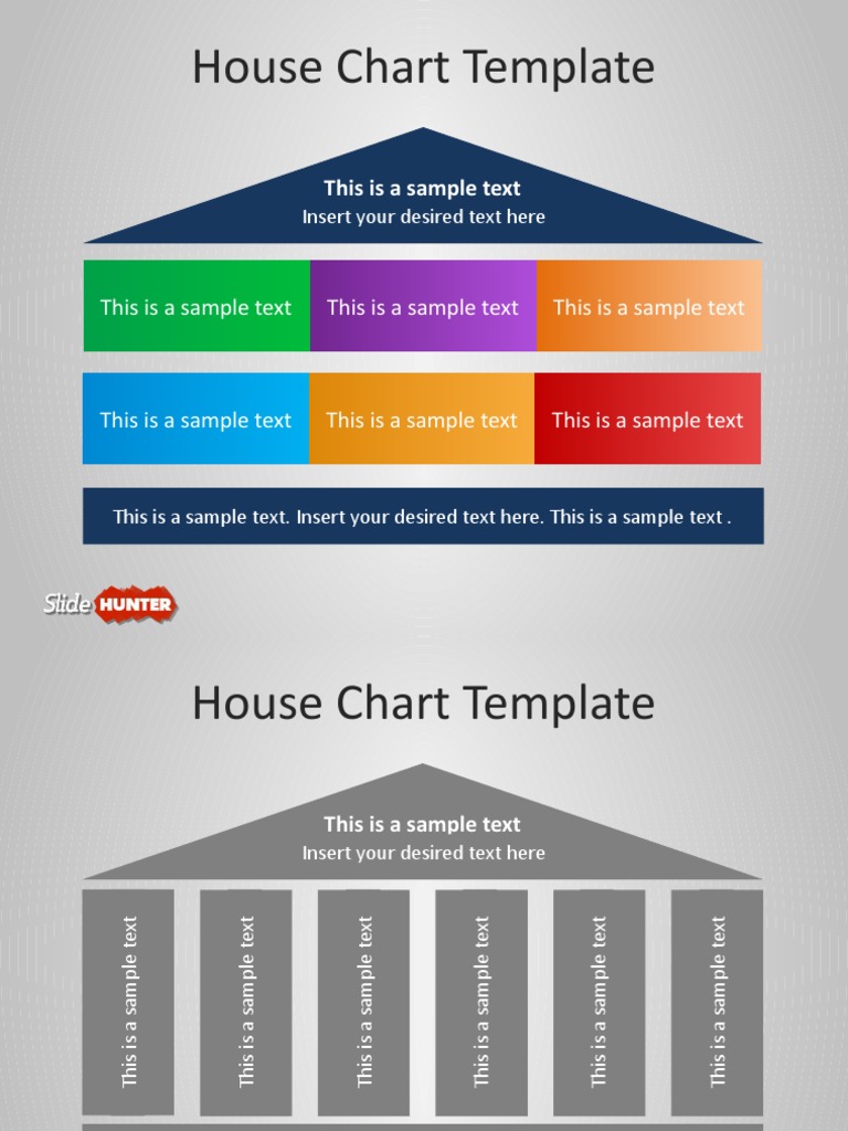 House Chart Template: This Is A Sample Text | PDF | Software | Computing