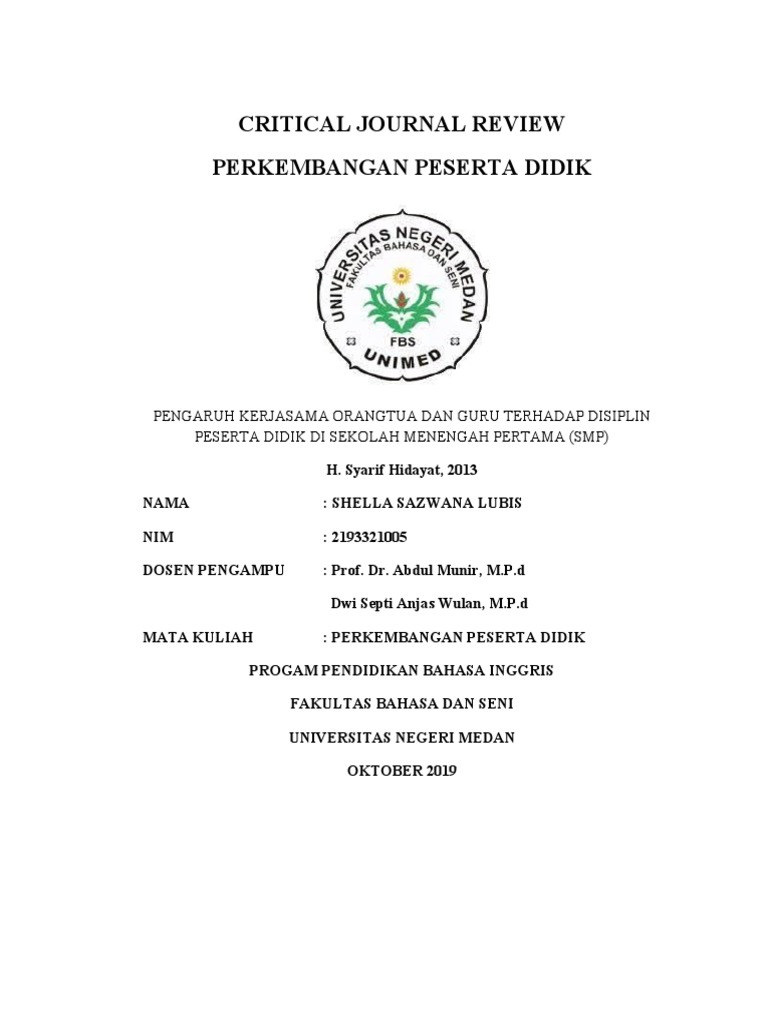 CJR PPD Shella Sazwana Lubis | PDF | Karier & Perkembangan