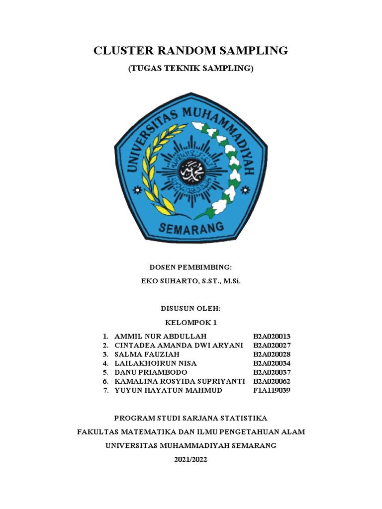 Makalah Cluster Random Sampling | PDF