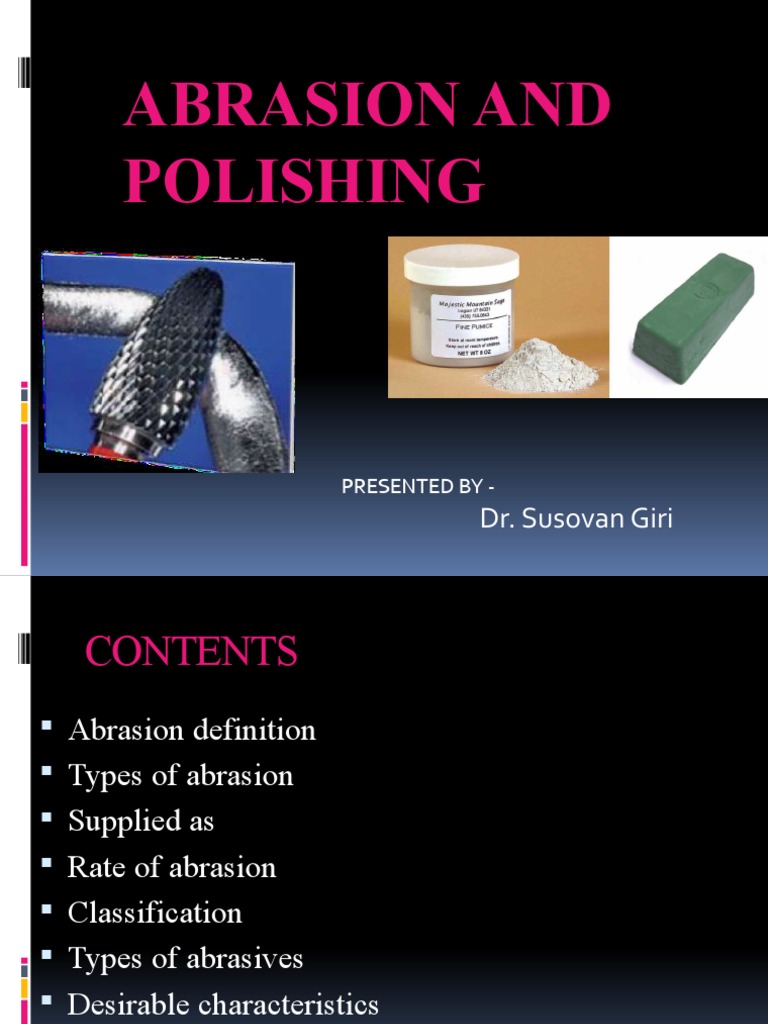 Abrasion and Polishing | PDF | Abrasive | Crafts
