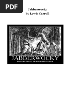 Summary of Lewis Carroll's Jabberwocky | PDF