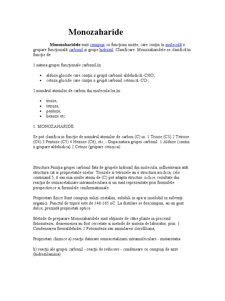 Monozaharide | PDF