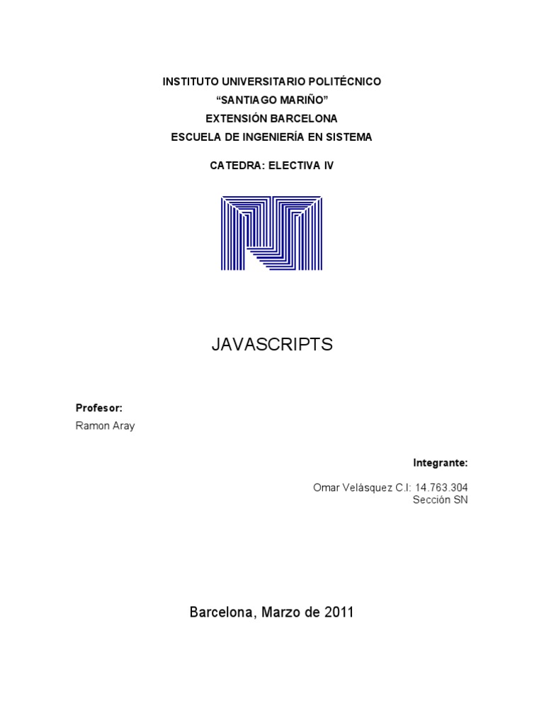 Java Scripts | PDF | Script Java | Objeto (informática)