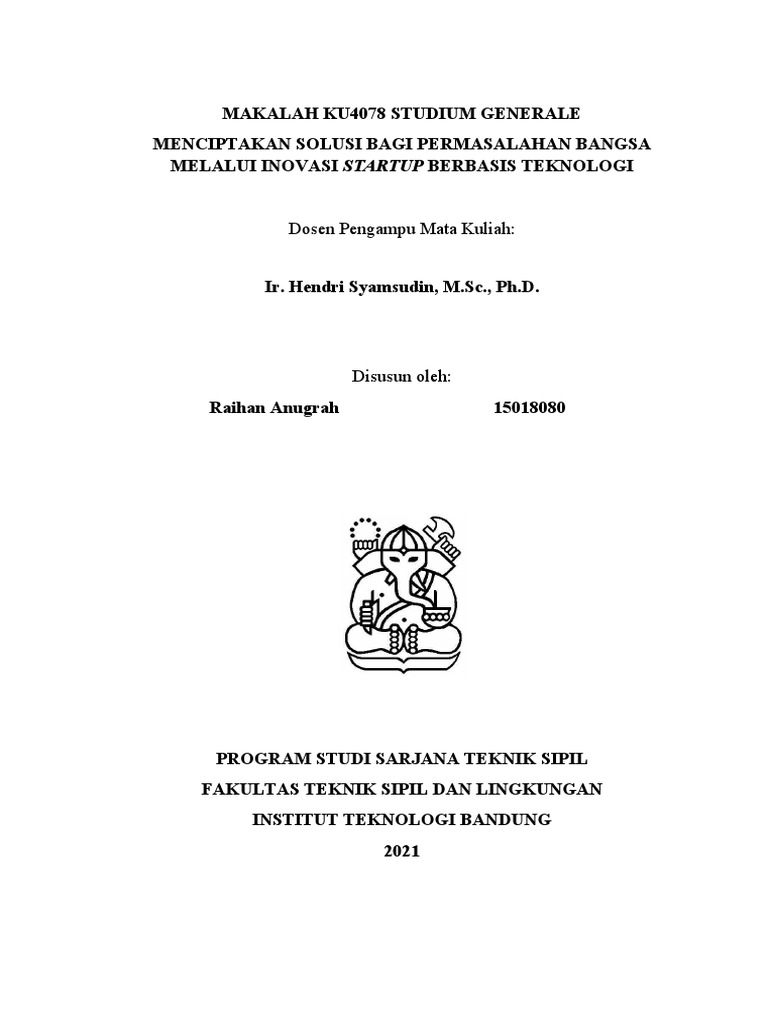 Makalah Ku4078 Studium Generale | PDF
