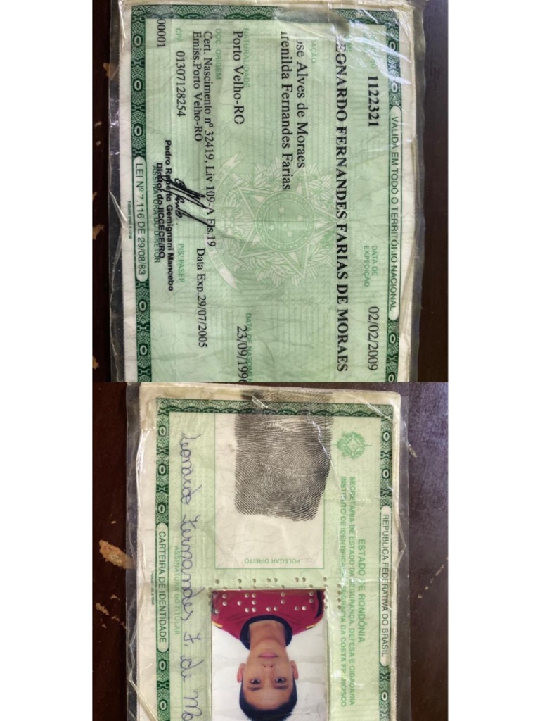 RG Frente e Verso | PDF