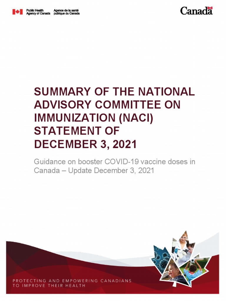 Summary of The National Advisory Committee On Immunization (Naci ...