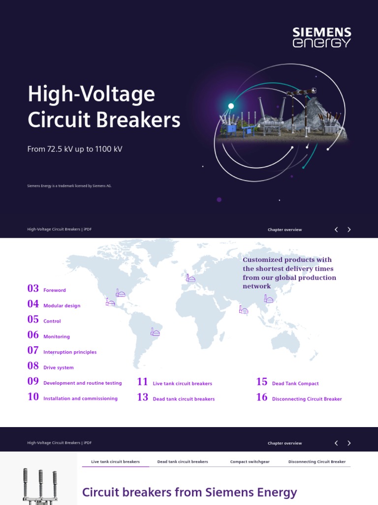 HV Circuit Breakers Brochure en | PDF | High Voltage | Electric Power ...