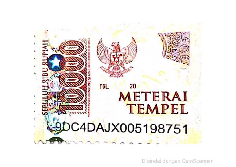 Materai 10000 | PDF