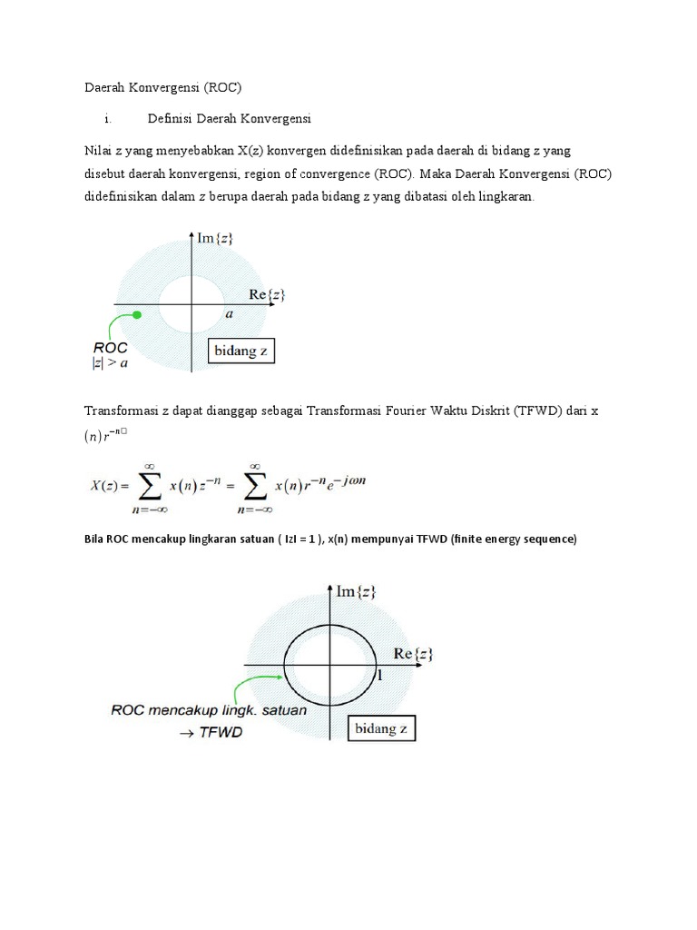 Daerah Konvergensi | PDF