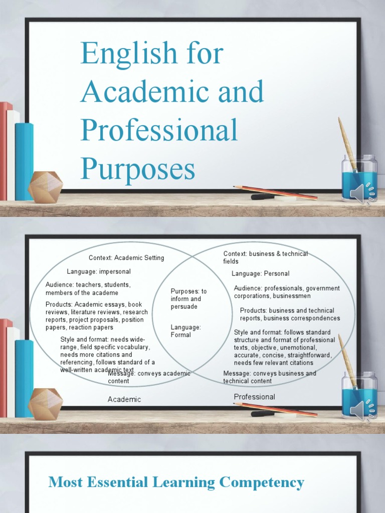 Lesson 1 - Language Used in Academic Writing | PDF | Verb | Discourse