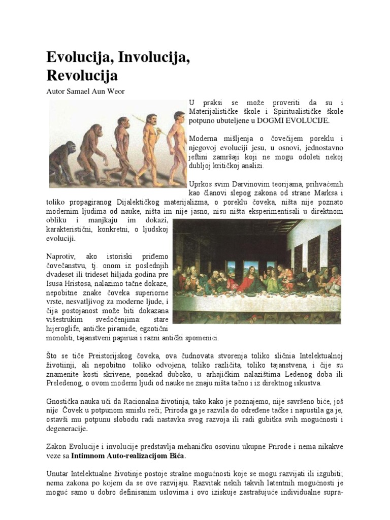 Evolucija Involucija I Revolucija | PDF