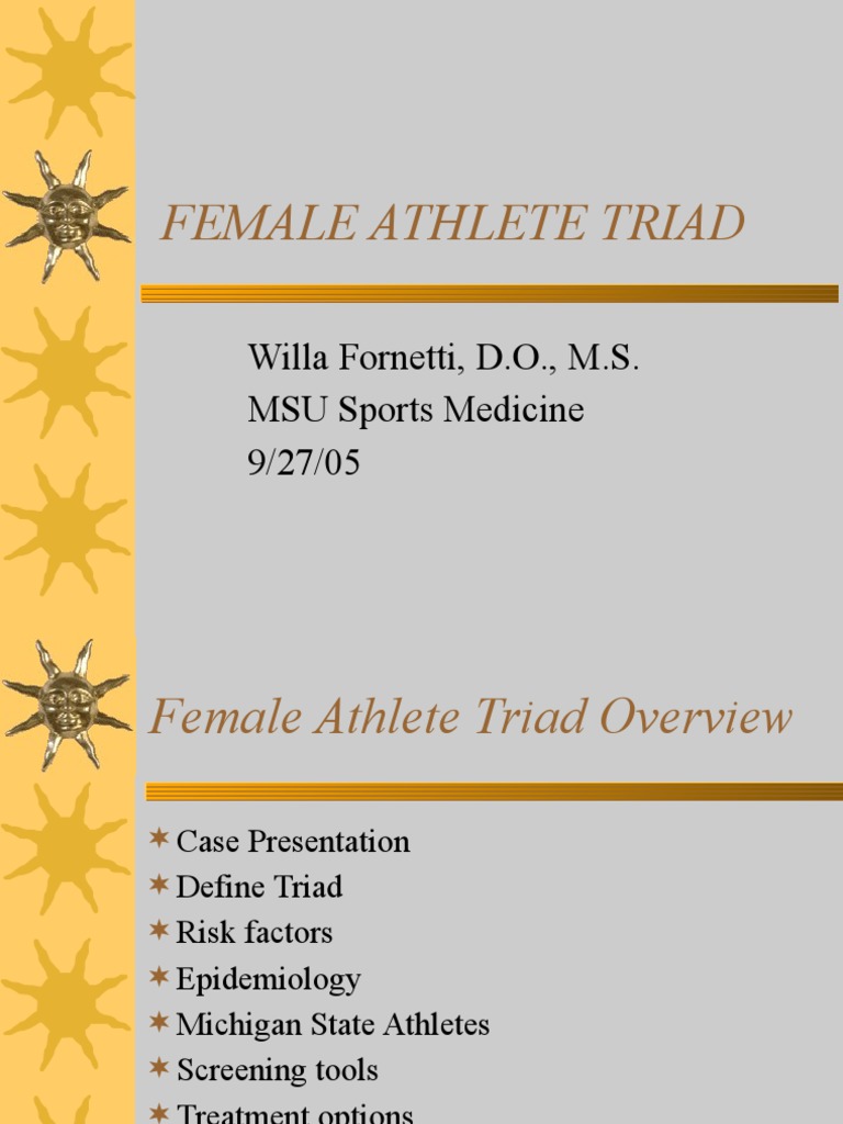 Female Athlete Triad | PDF | Medical Specialties | Health Sciences