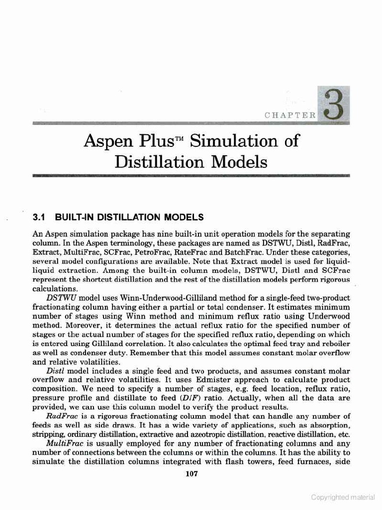 Process Simulation and Control Using Aspen 117 200 | PDF | Distillation | Laboratory Techniques