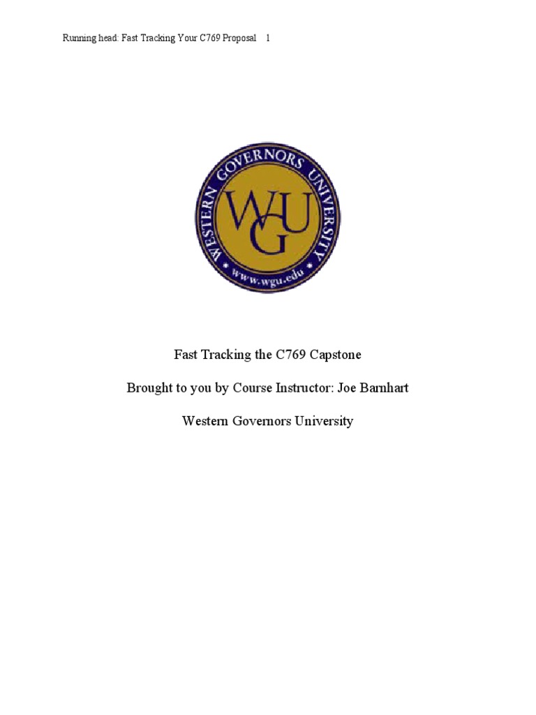 WGU C769 Fast Tracking Guide For Task 2 | PDF | Citation | Databases