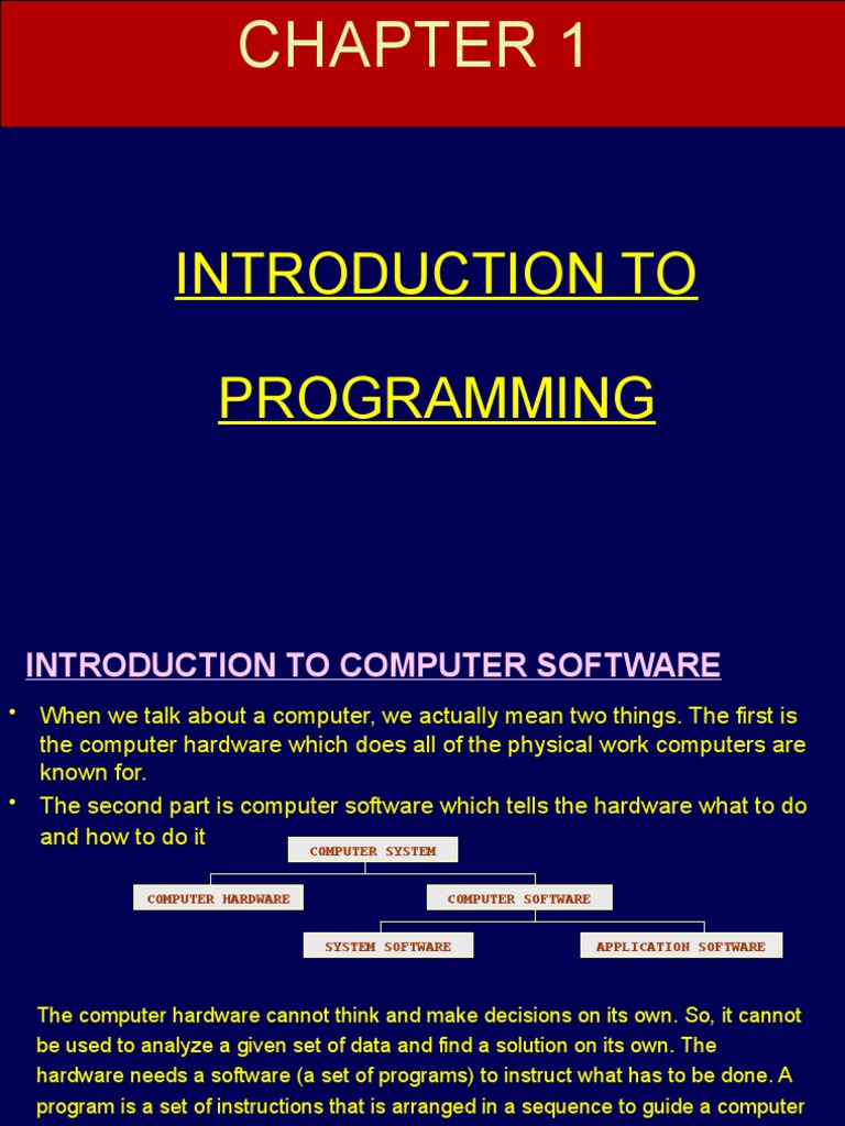 Introduction To Programming | PDF | Assembly Language | Software