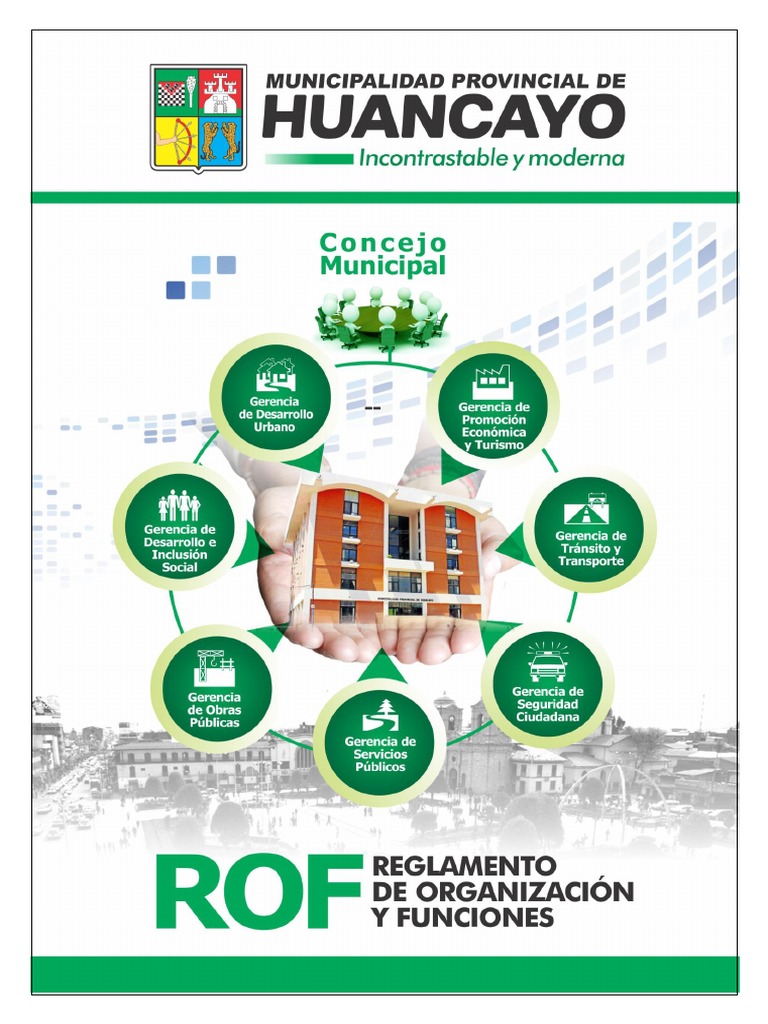 ROF Municipalidad Provincial de Huancayo | PDF | Gobierno local | Planificación