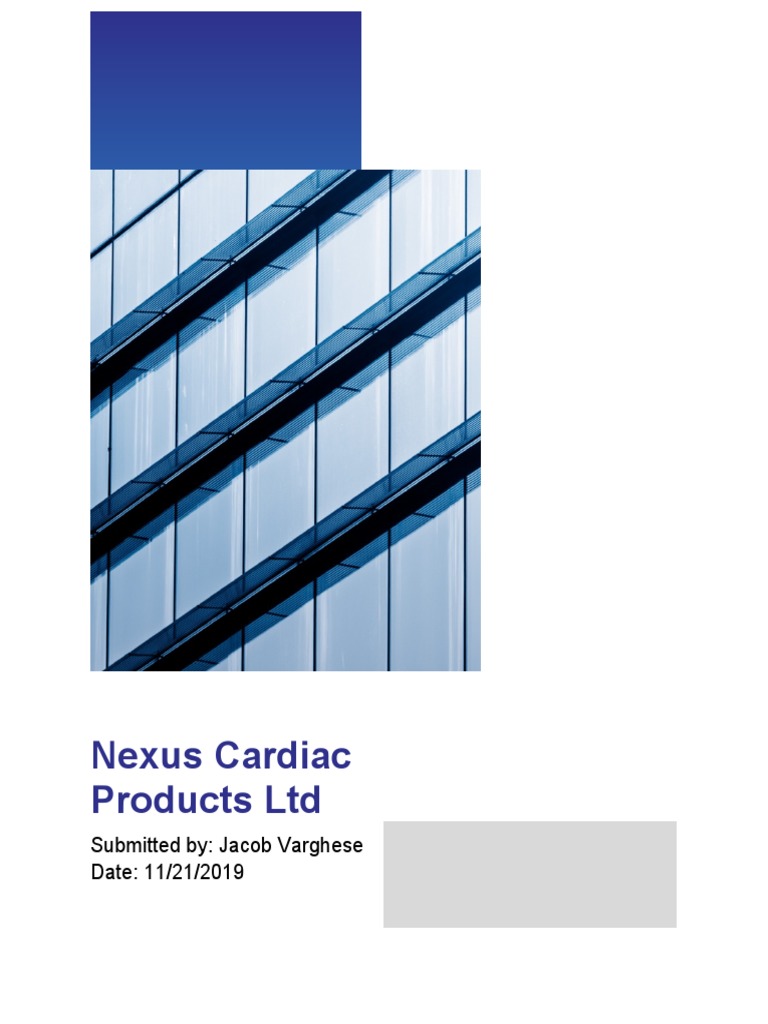 Nexus Cardiac | PDF | Medical Device | Sales