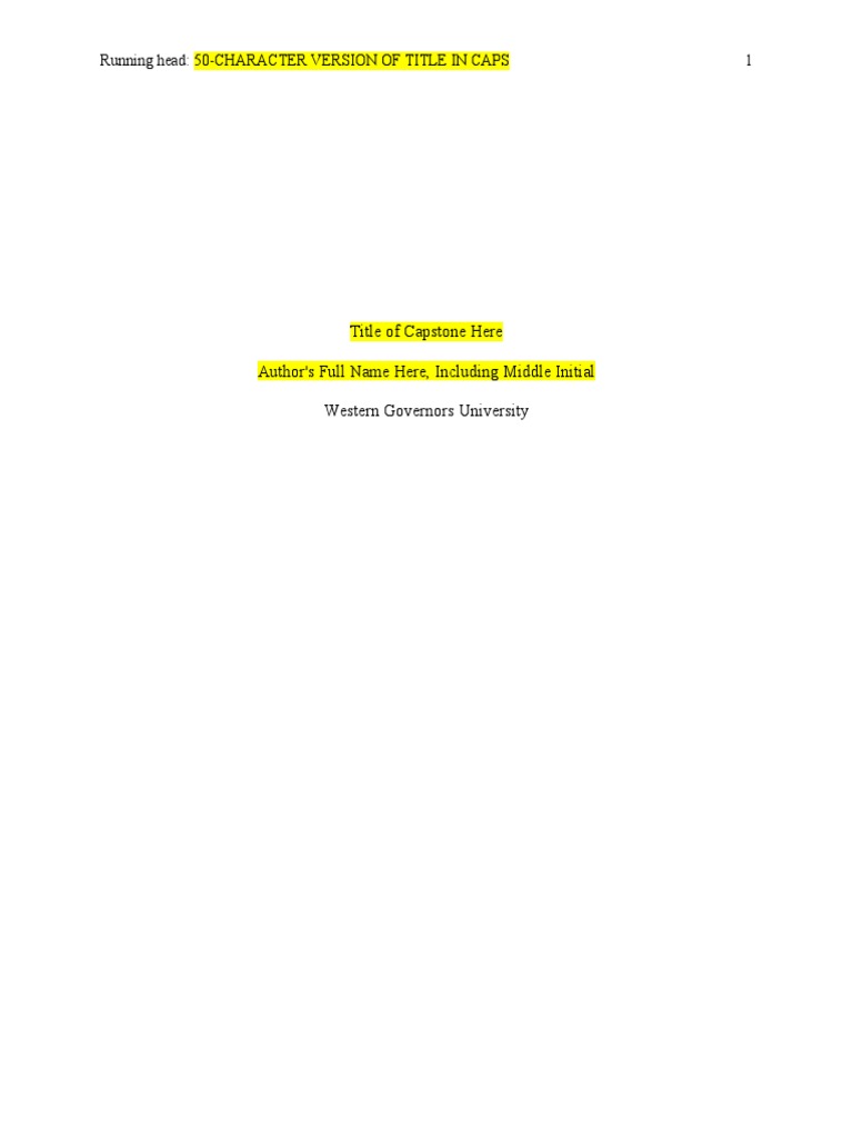 IT Capstone Proposal Template | Download Free PDF | Software Development Process | Computing