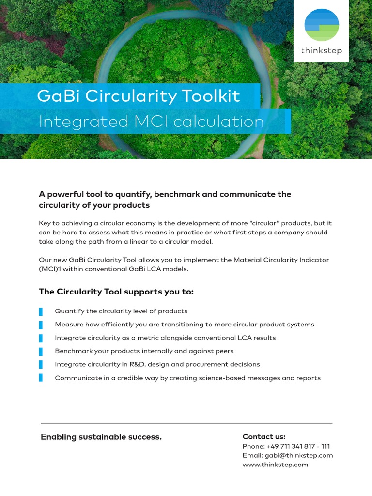Integrated Mci Calculation Gabi Circularity Toolkit | PDF
