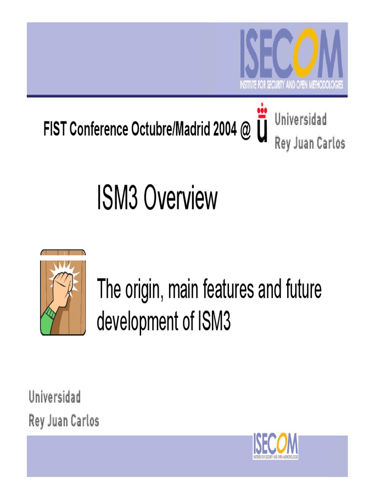 ISM3 Overview: The Origin, Main Features and Future Development of ISM3 ...