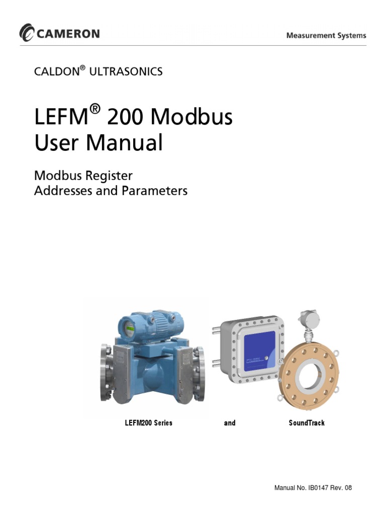 Caldon LEFM 200 Modbus User Manual | PDF | Viscosity | Temperature