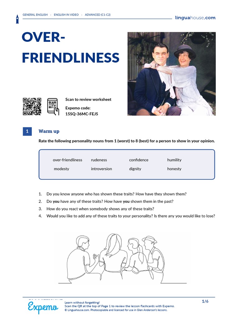 Over Friendliness British English Student | PDF | Language Arts ...