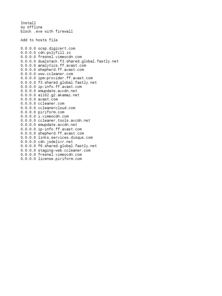 Install Instructions | PDF | Computers | Technology & Engineering