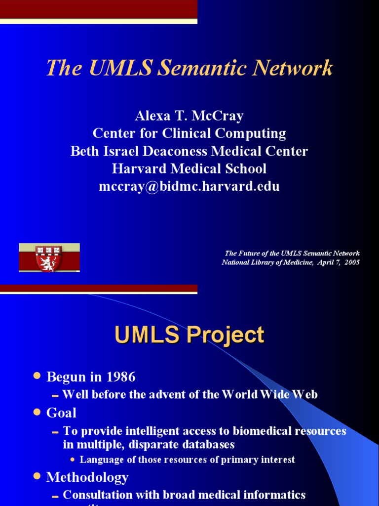 The Umls Semantic Network Pdf Cognitive Science Information Science