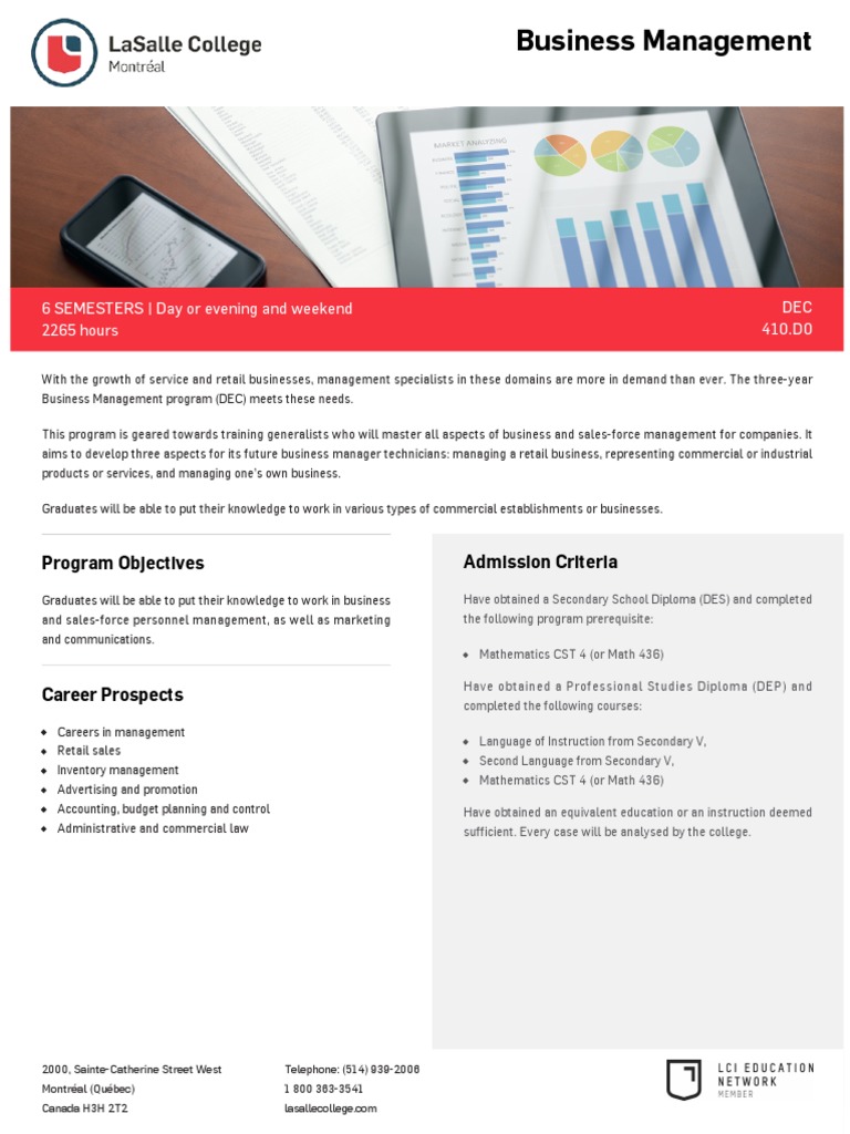Business Management Program Guide | PDF | Laptop | Computing