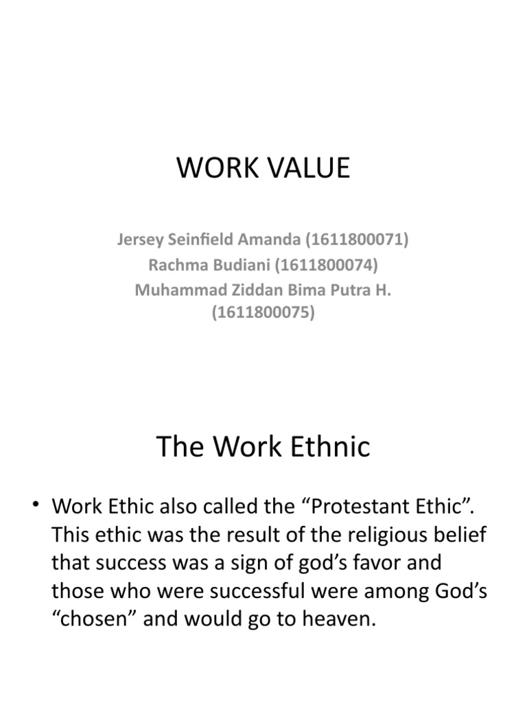 Group 7 PPT Work Value | PDF | Individualism | Salary