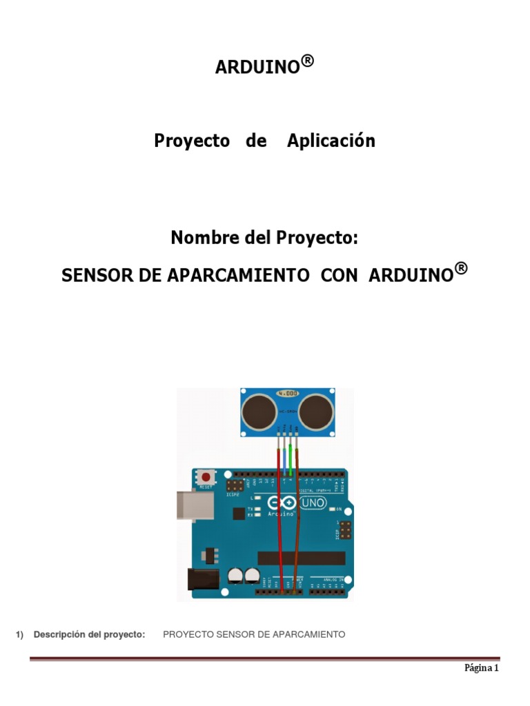Sensor De Aparcamiento Con Arduino® Pdf Arduino Ultrasonido