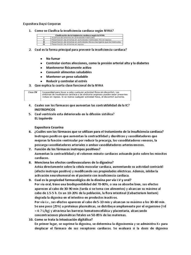 Insuficiencia Cardíaca: Tratamientos y Prevención | PDF | Insuficiencia ...