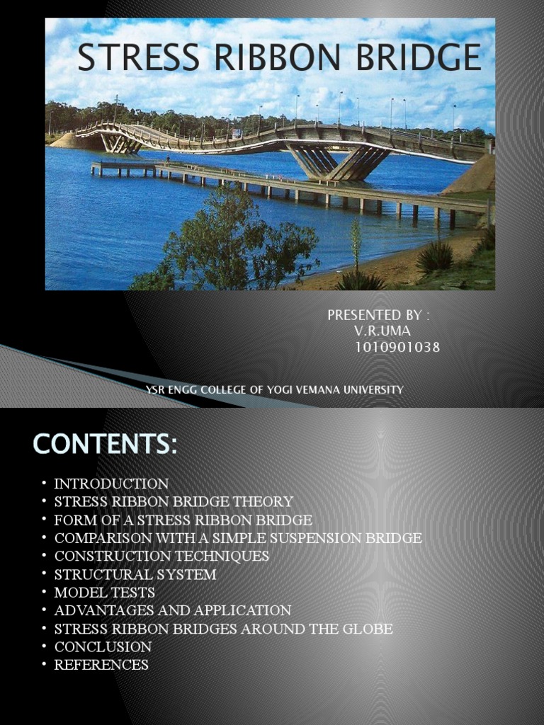 An In-Depth Analysis of Stress Ribbon Bridge Design and Construction ...