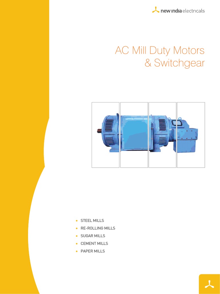 Mill Duty Motors & Switchgear: Technical Specifications and Selection ...