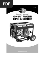 DG7500SE Diesel Generator Manual | PDF | Diesel Engine | Electric Generator