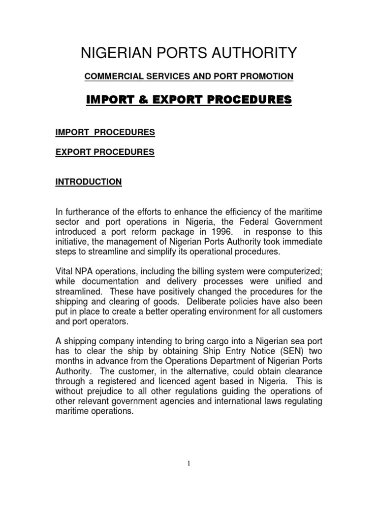 Clearing Procedure | PDF