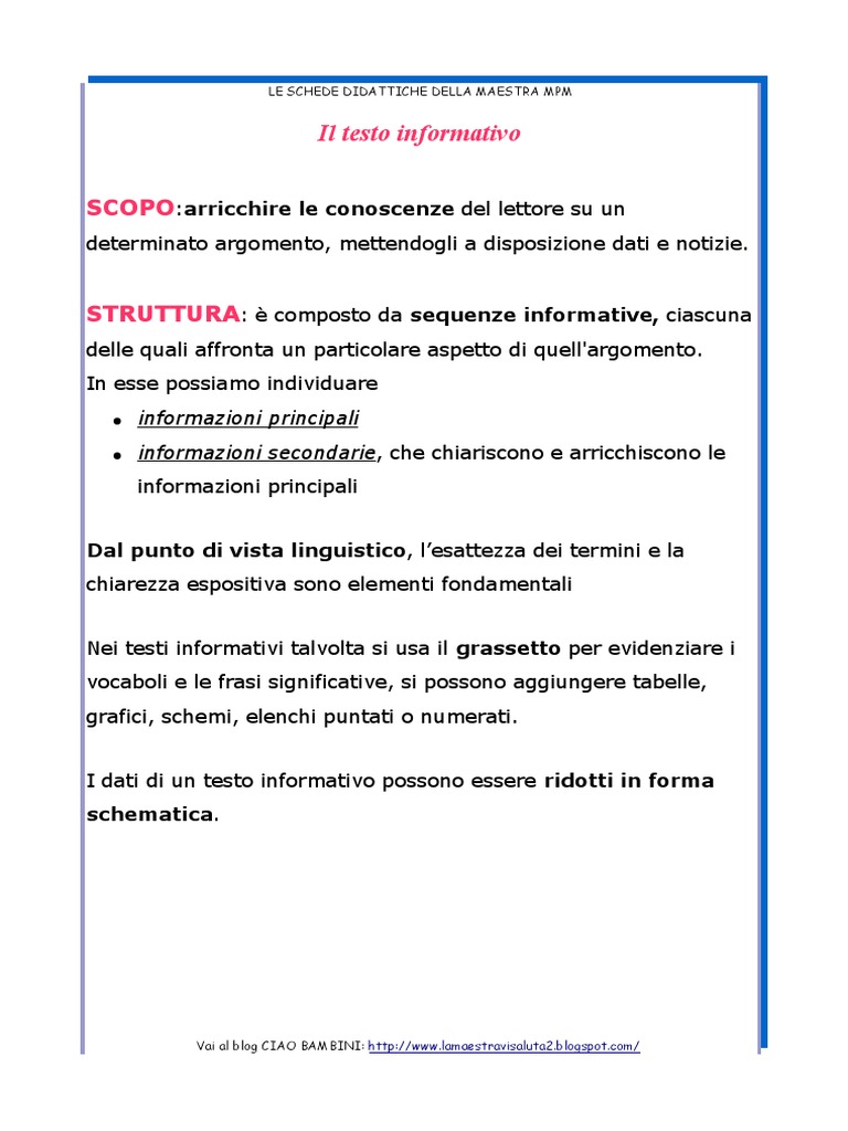 Testo Informativo | PDF
