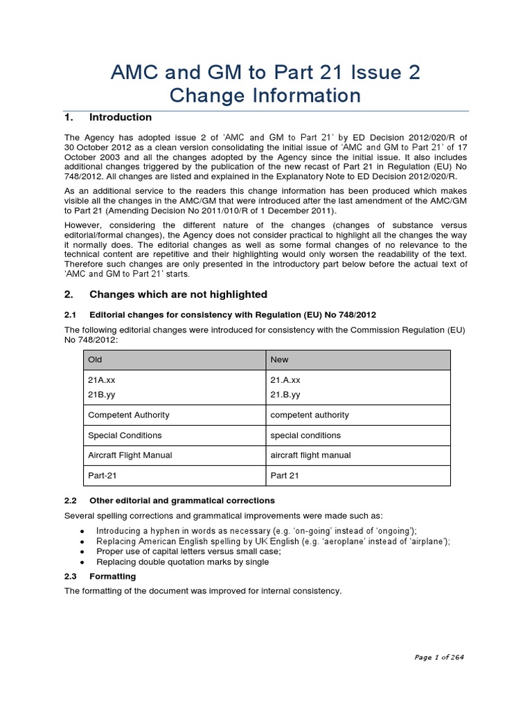 AMC-GM Part 21 | PDF | Reliability Engineering | Aviation