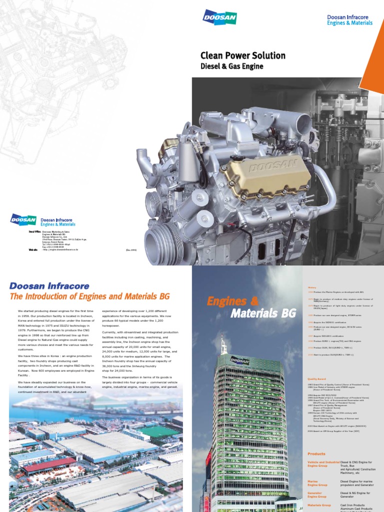 BRO Doosan Engine | PDF | Technology & Engineering