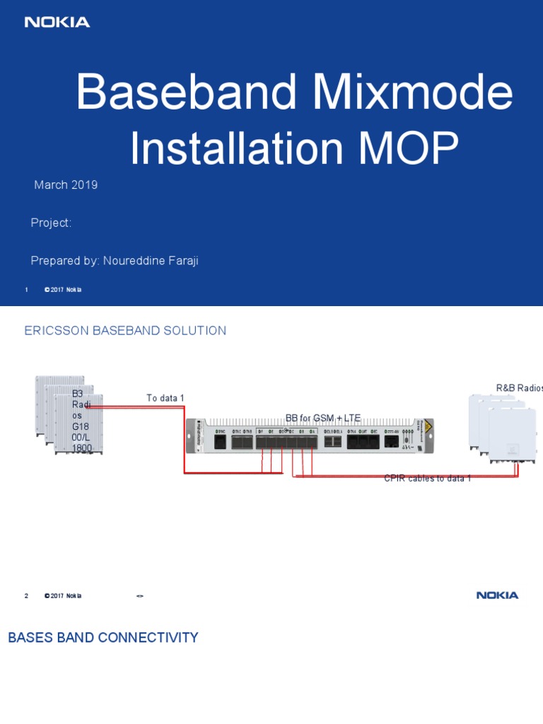 Baseband - Installation MOP - 18062018 - Draft Version v1 | PDF | Backup | Lte (Telecommunication)