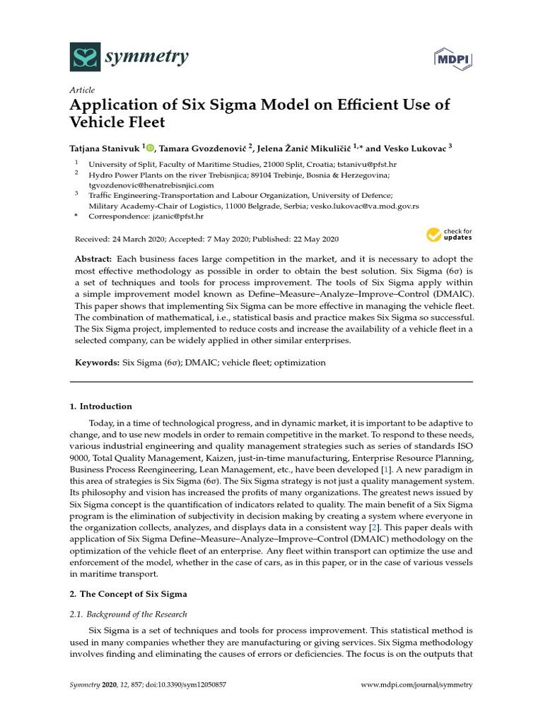 Aplicación de Seis Sigma | PDF | Six Sigma | Quality Management